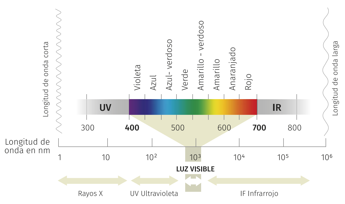 El espectro de luz visible - Fundación Universo en Seis Colores